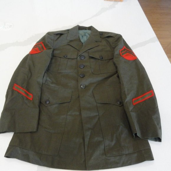 Suits & Blazers | Sz36r Usmc Marine Corps Alpha Coat Service Dress ...
